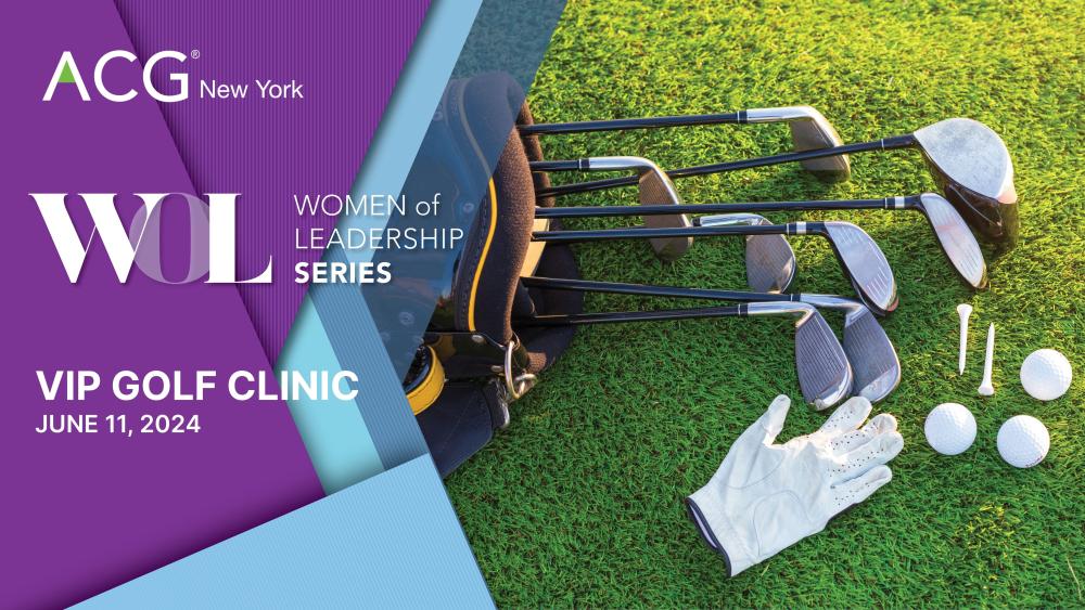 2024 ACG NY Women of Leadership Series - Golf Clinic | ACG New York